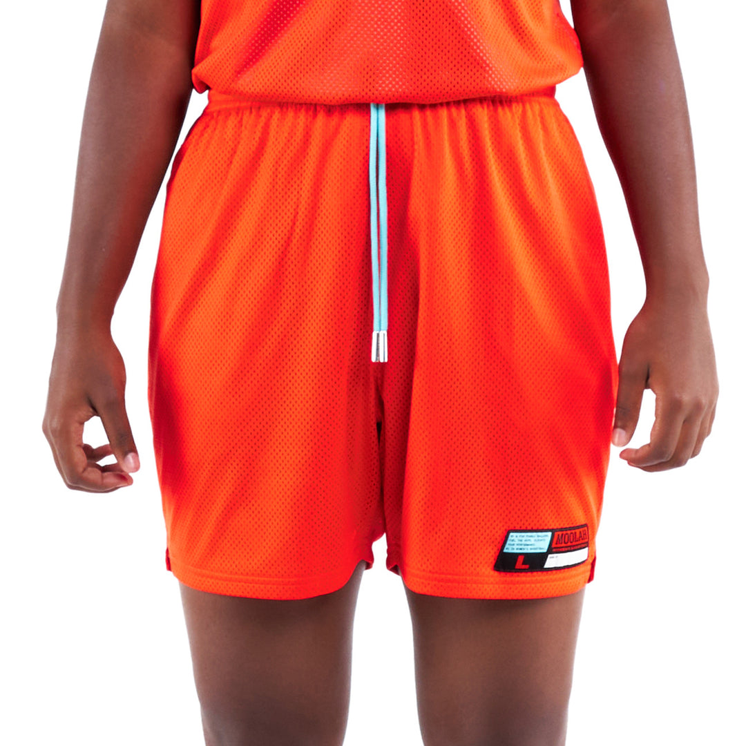 MESH PRACTICE SHORTS - RED HOT – Moolah Kicks